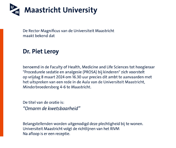 Bijzondere leerstoel PROSA - PROSA Network